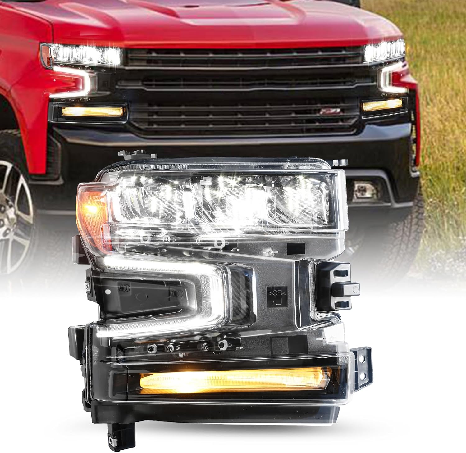 Amazon.com: JSBOYAT Full LED Headlight Assembly For 2019 2020 2021 2022 ...