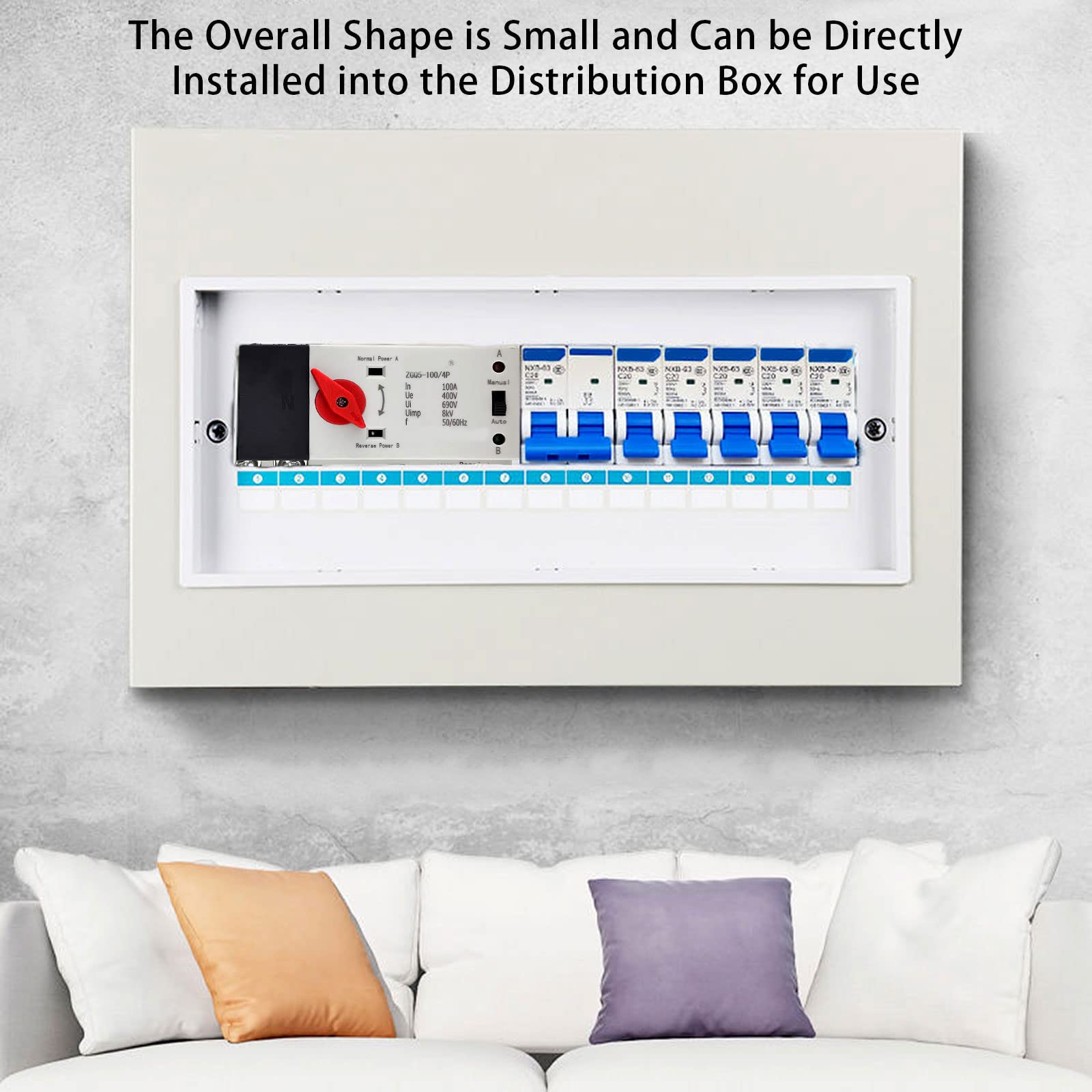 Snapklik.com : Dual Power Automatic Transfer Switch 4P 100A 220V ...