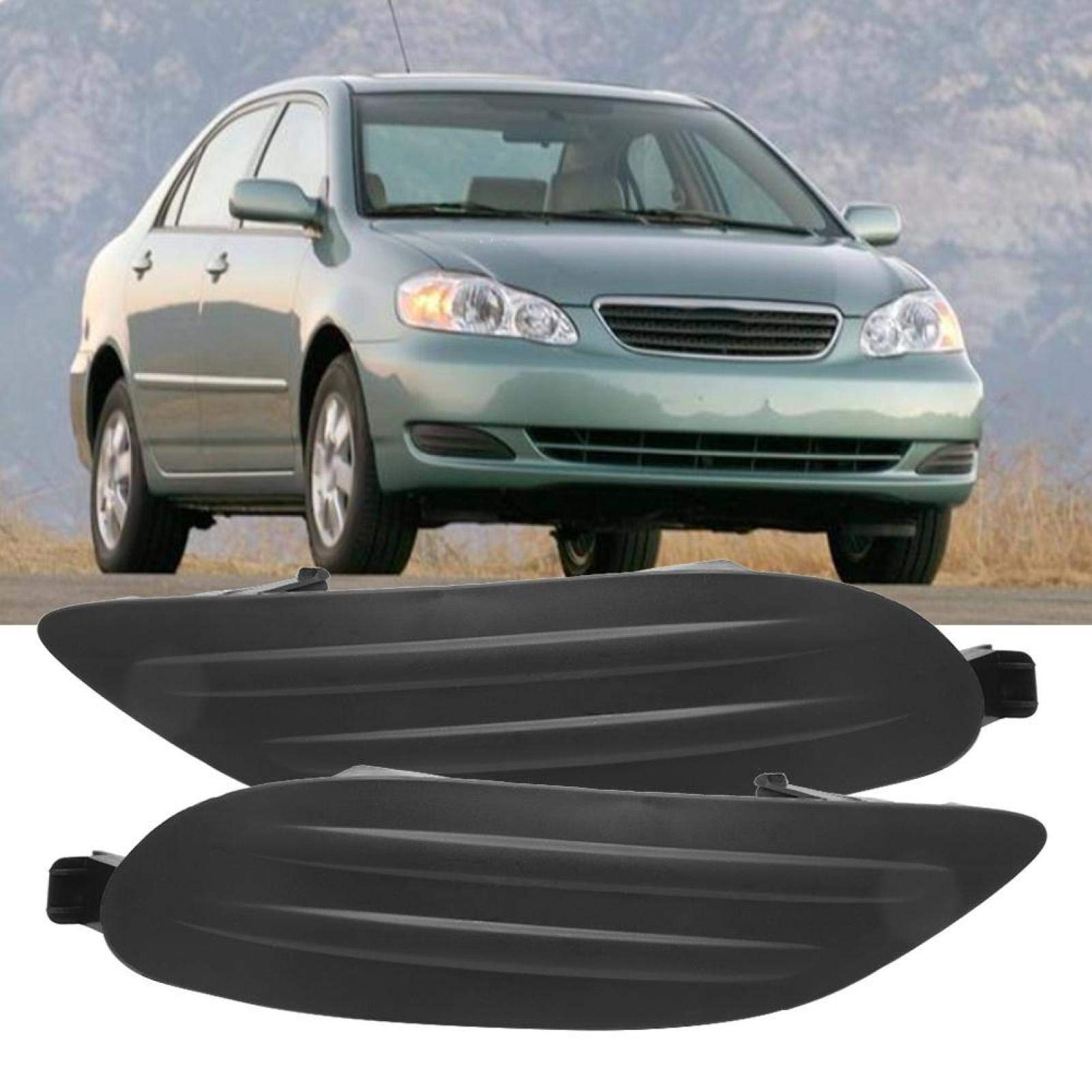 Automotive Bumper Accessories Pair Front Bumper Fog Light Grille Covers ...