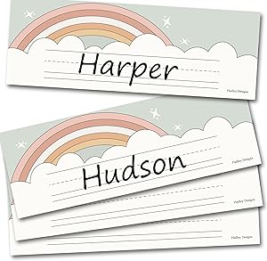 Amazon.com: Desk Name Tags for Classroom -36 Student Name Plates for ...