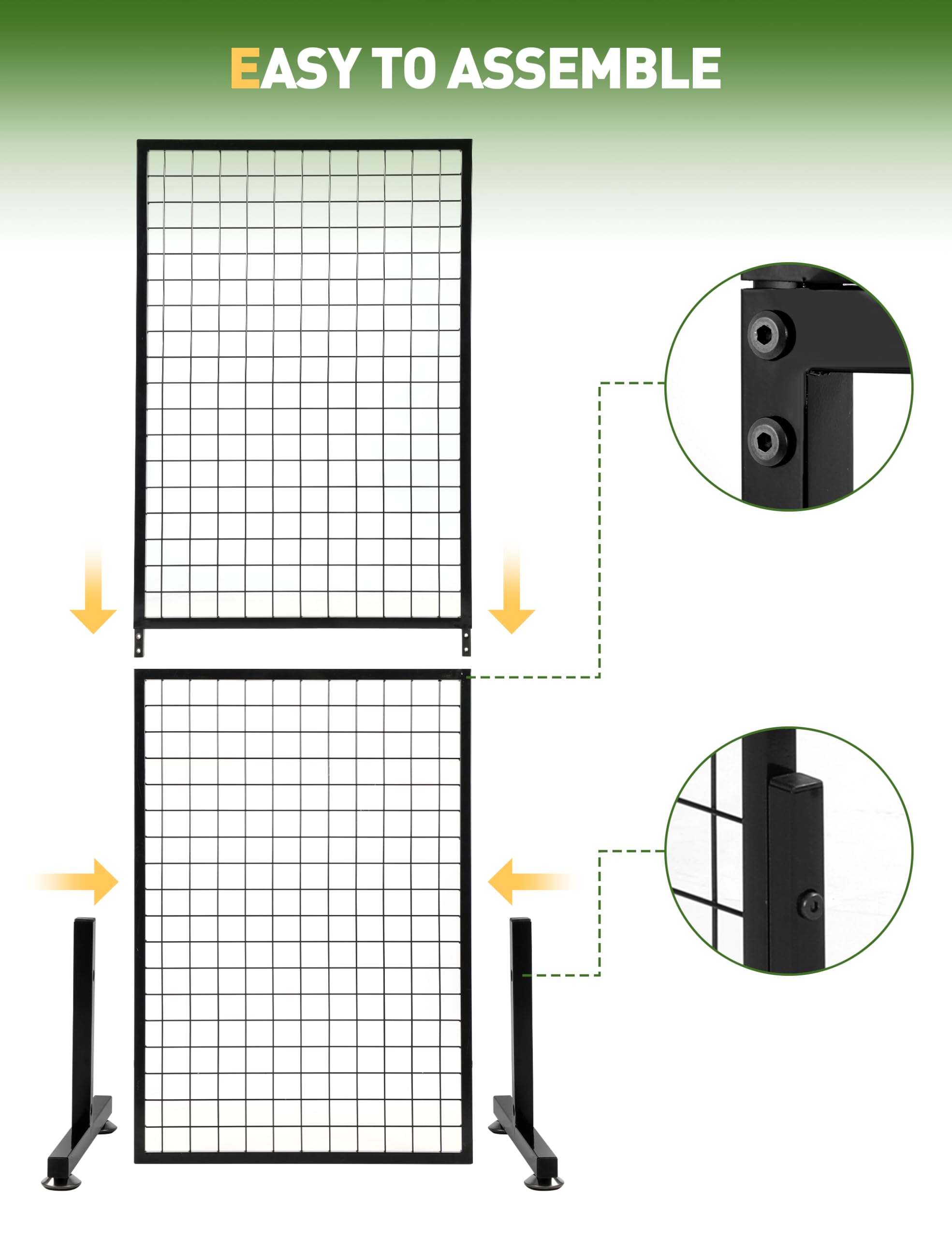 Snapklik.com : Rengue Grid Wall Panels - 2 Packs 2 X 6 Gridwall Panels ...