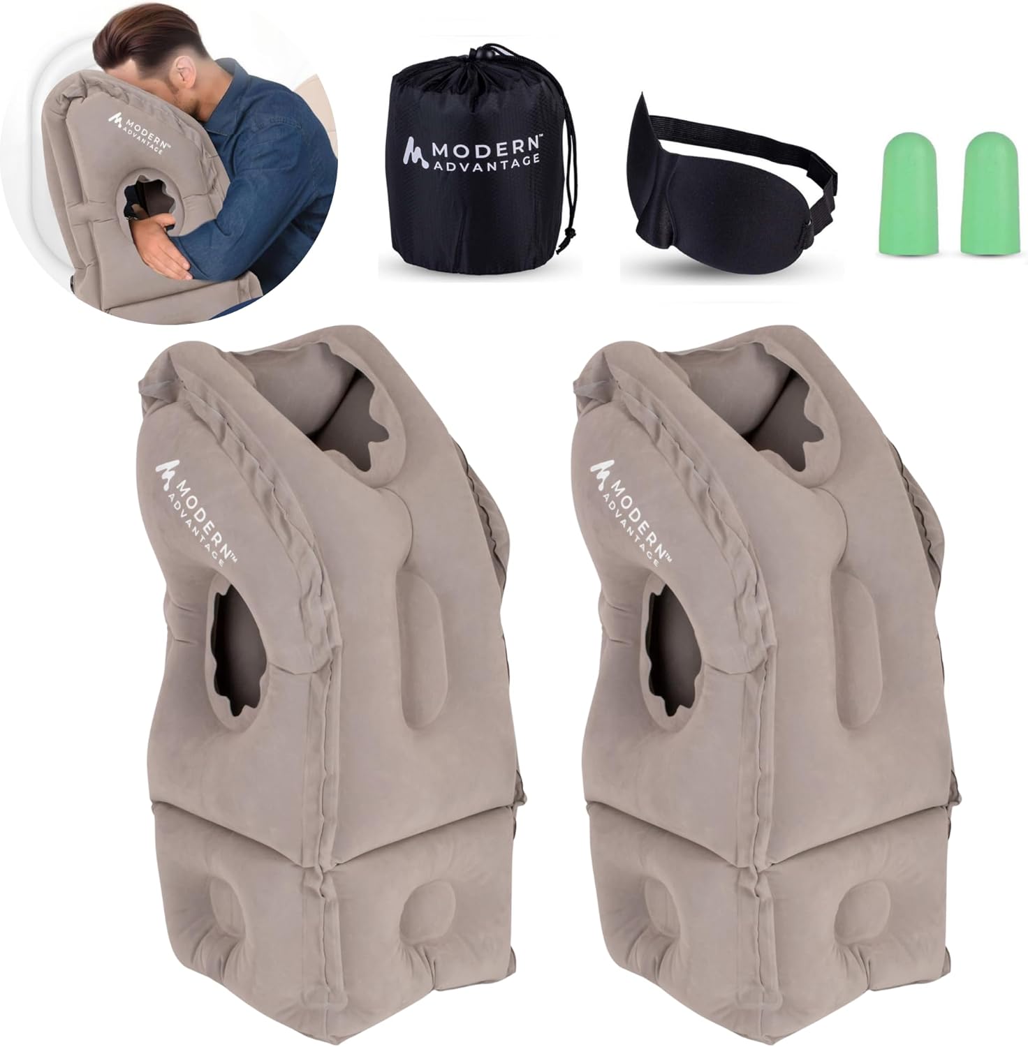 Amazon.com: Modern Advantage 2023 Latest Inflatable Travel Pillow ...