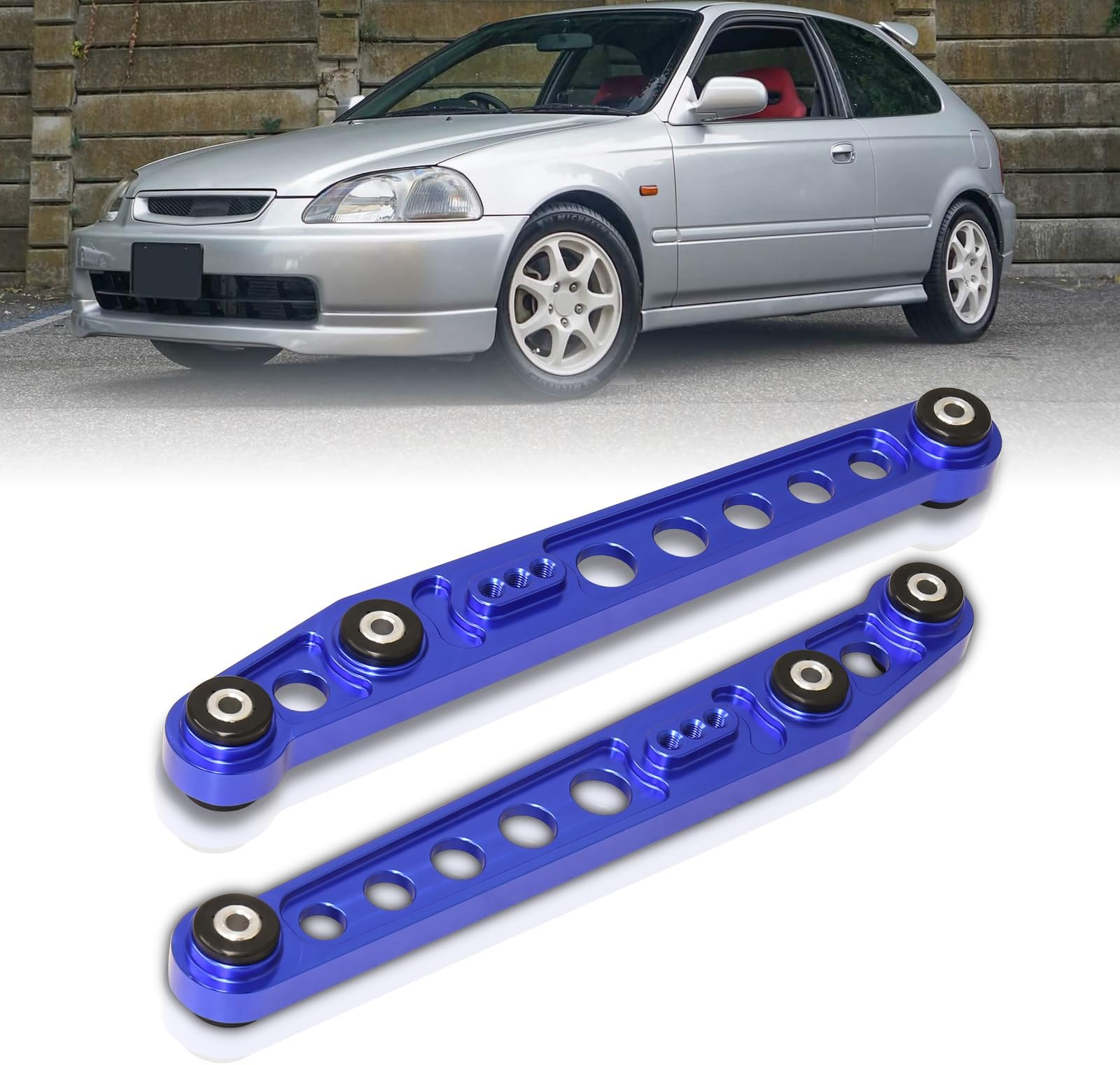 Amazon.com: AJP Distributors Black JDM Aluminum LCA Rear Lower Control ...