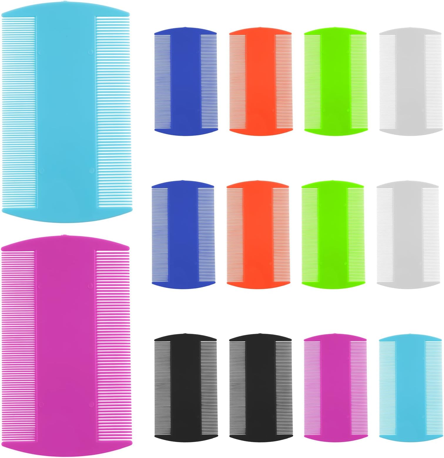 Amazon.com : Honbay 4 Packs Combs Double sided Pet Combs, Cat Dog Pet ...