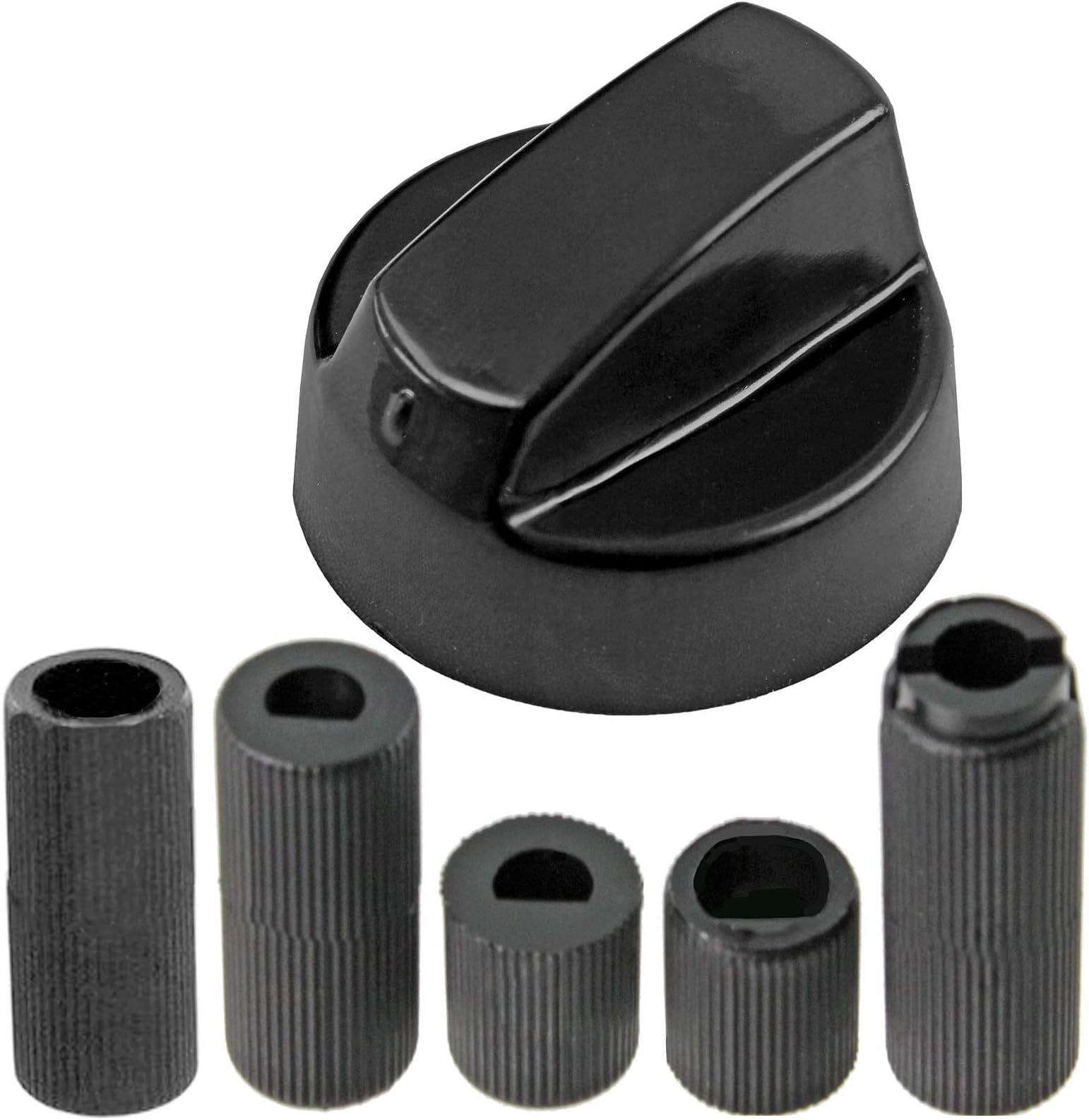 Spares2go Universal Black Control Switch Knobs for All Makes of Oven ...