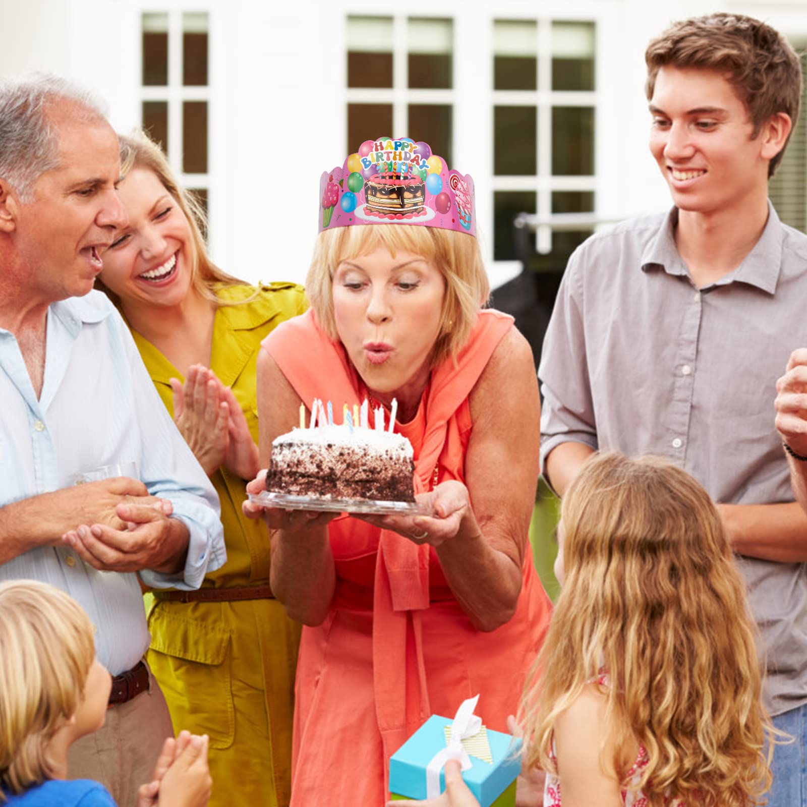 Snapklik.com : 30 Pieces Birthday Crowns For Classroom Adjustable Cute ...