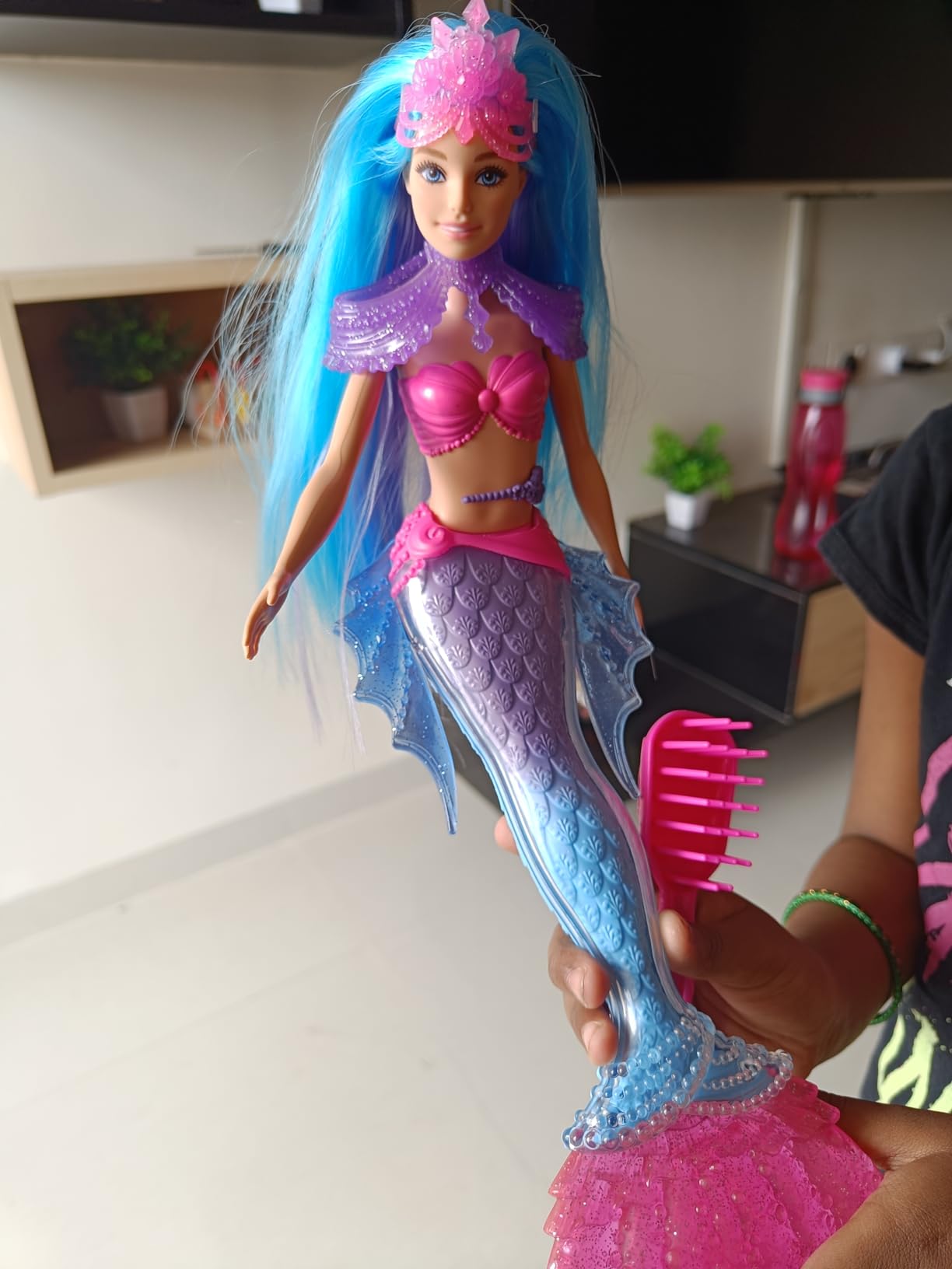 Barbie Mermaid Malibu Doll with Seahorse Pet and Accessories, Mermaid ...
