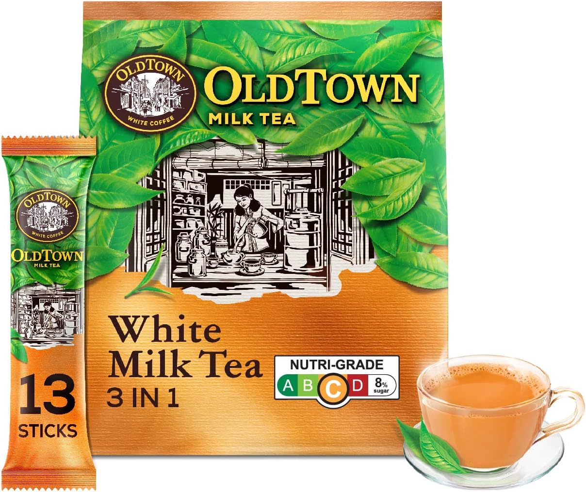 Old Town White Milk Tea 3 in 1 by Old Town : Amazon.co.uk: Grocery