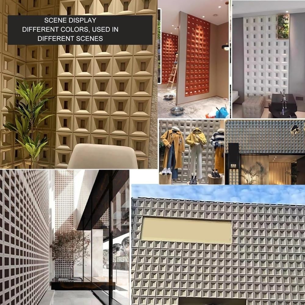 Snapklik.com : Miusocal 3D PU Wall Panels, Lightweight Textured Accent ...