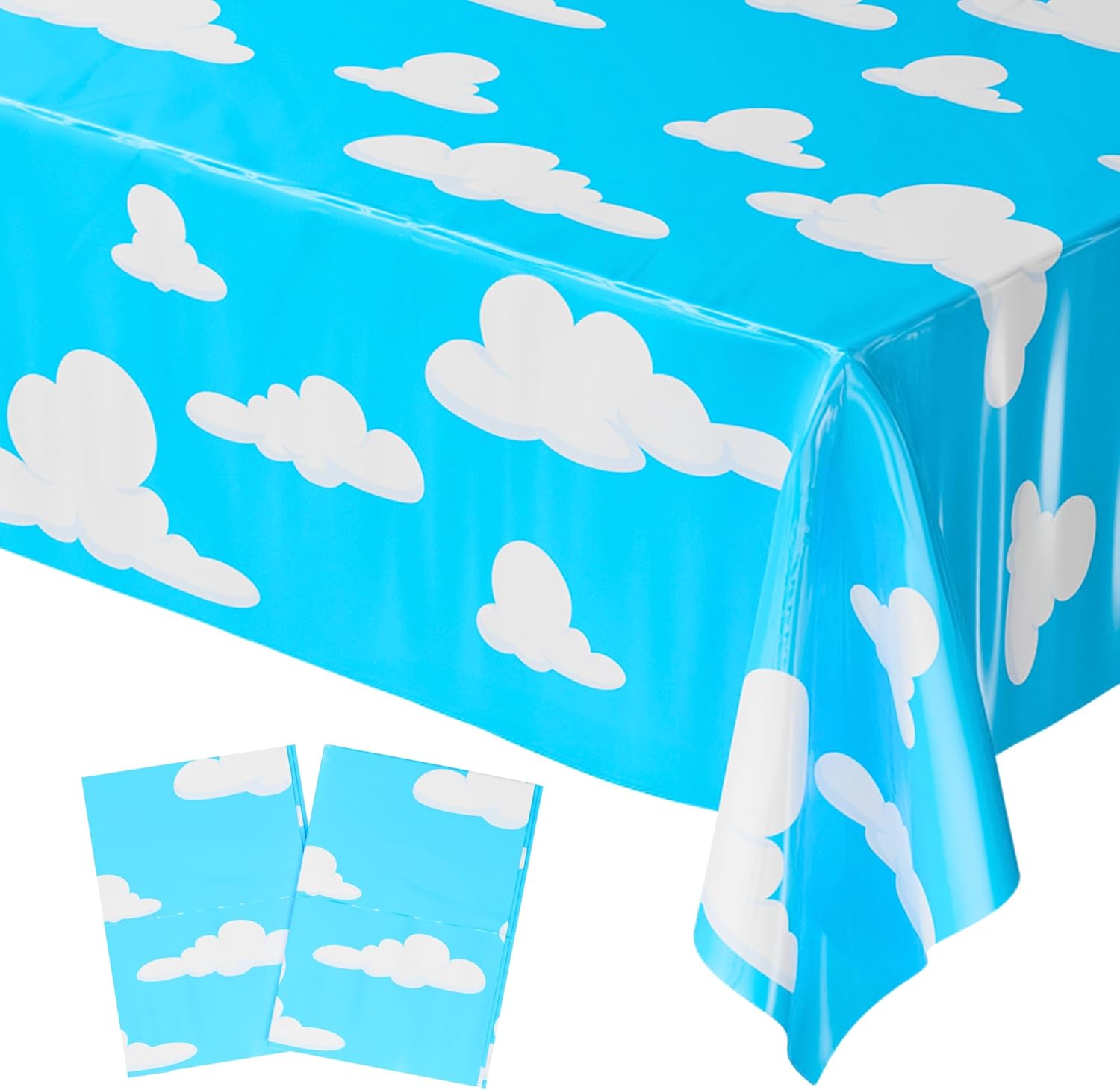 Amazon.com: Blue Orchards Cloud Sky Table Covers (Pack of 2) - 54"x108 ...