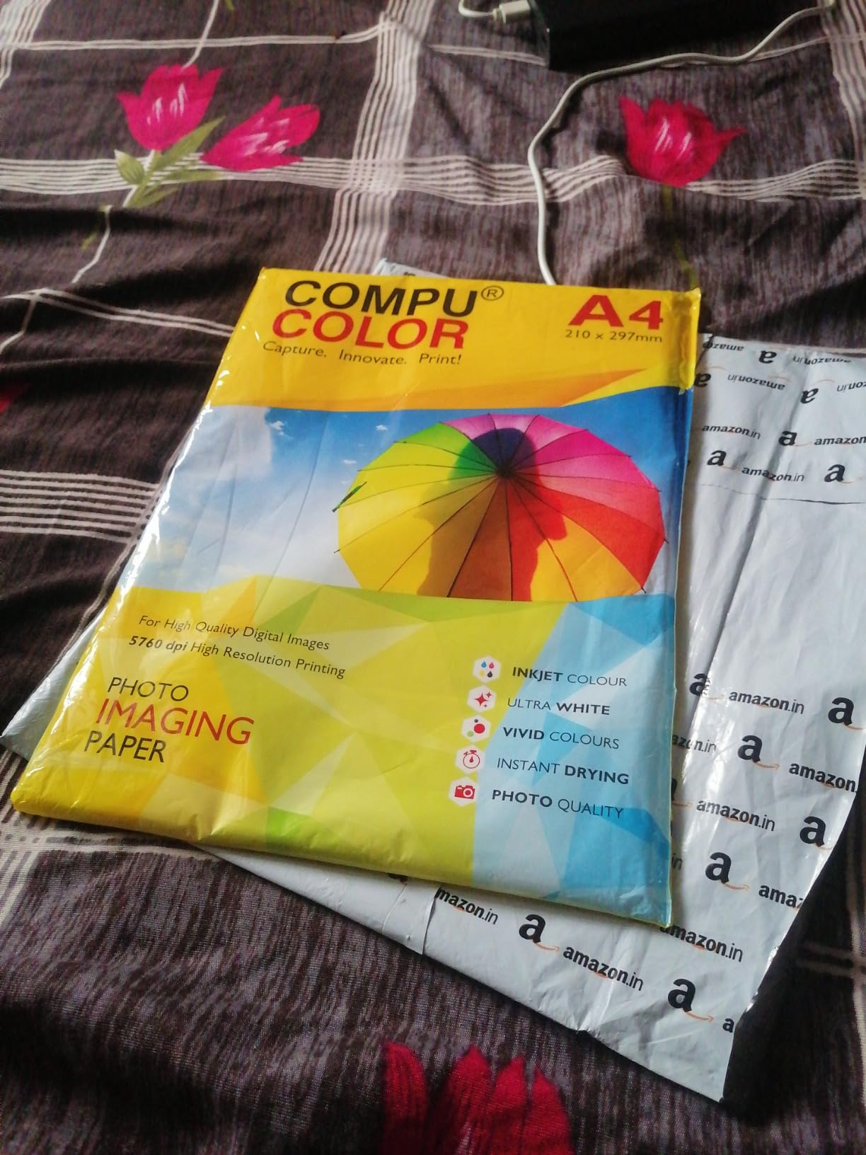 COMPUCOLOR - Ultra Lustre Photo Paper 250 GSM (A4 size, 20 Sheets, Pack ...