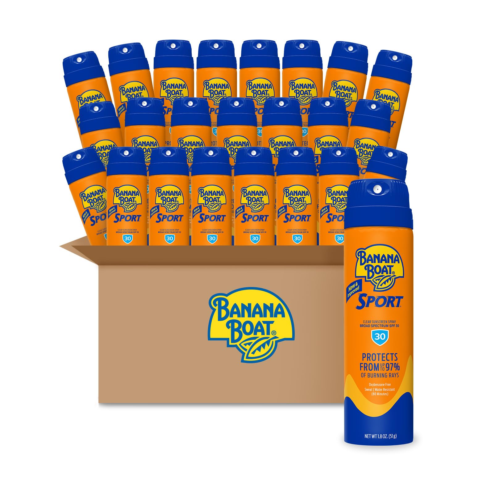 Amazon.com: Banana Boat Sport Ultra SPF 30 Sunscreen Spray, 1.8oz ...
