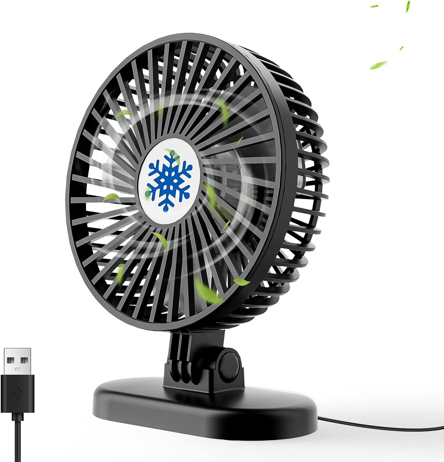 Amazon.com: USB Desktop Small Fan, Stepless Speed Adjustment with ...