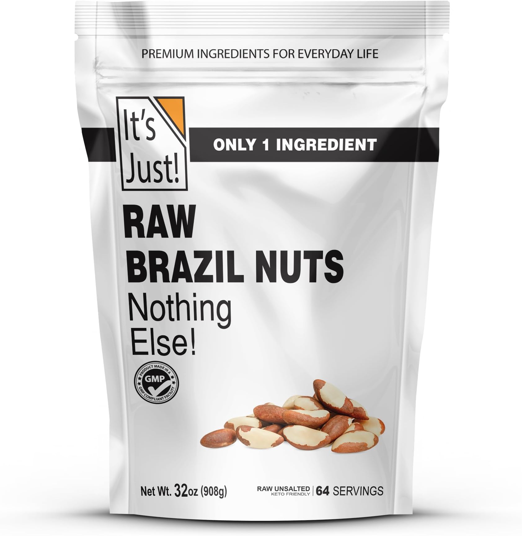 Amazon.com: GoodSAM Organic Raw Brazil Nuts 0.5lb, Unsalted, Gluten ...