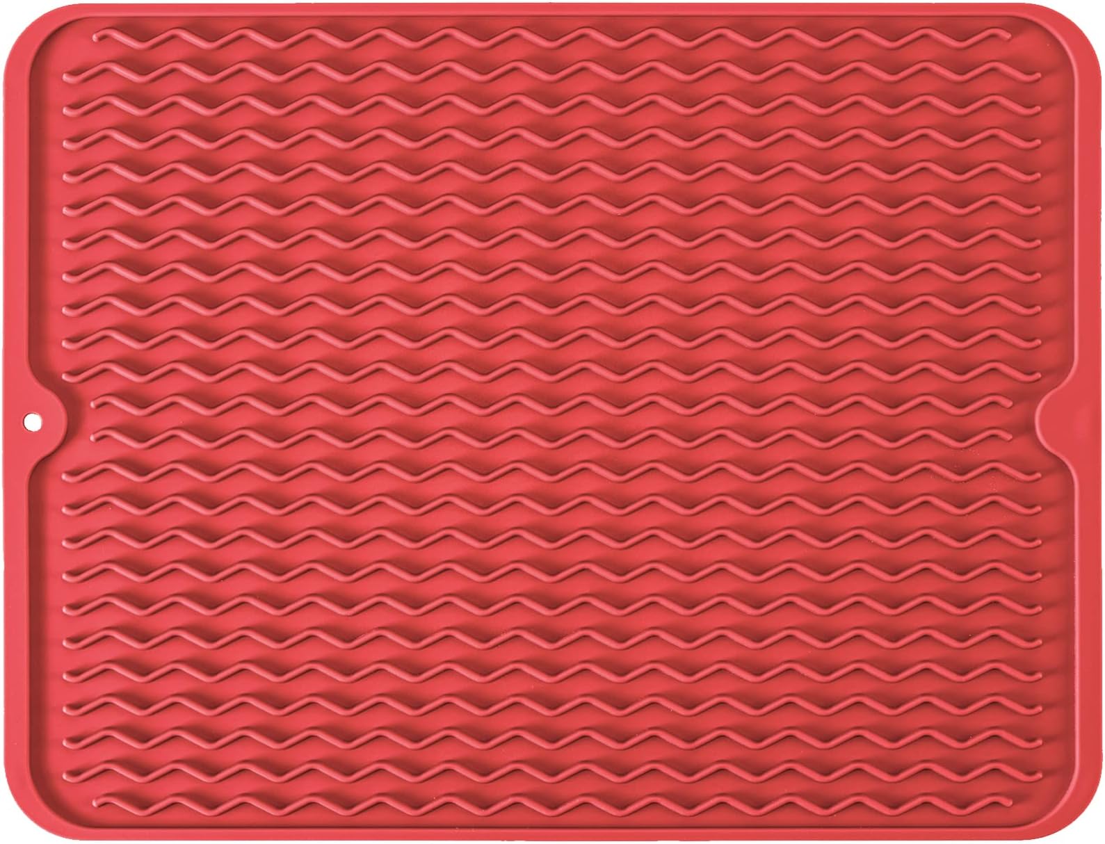 Amazon.com: Home Collection Red Dish Drying Mat - 12" x 18": Home & Kitchen