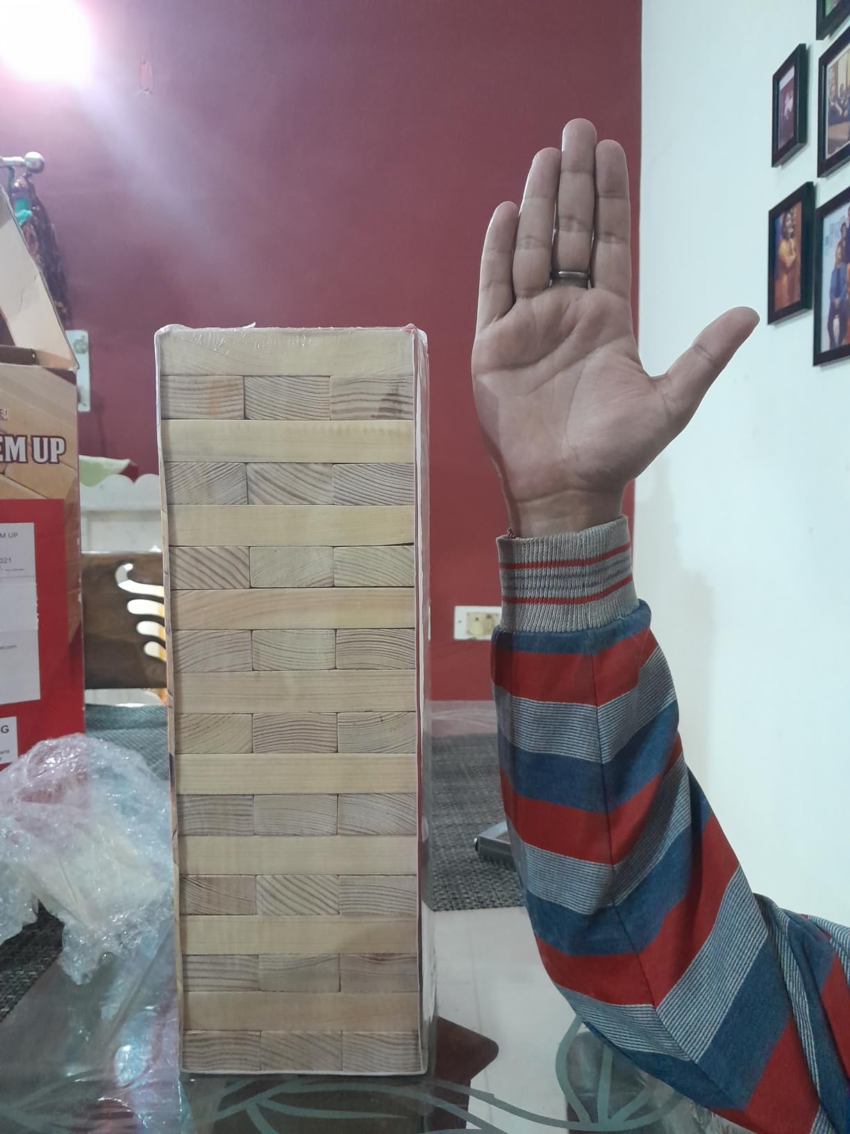 Buy Knick Knack Stack'em Up A Giant Tumble Tower Game Consisting of 54 ...