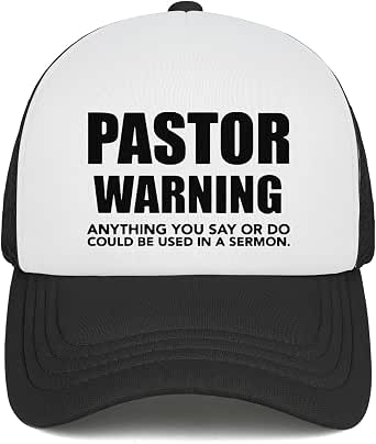Pastor Warning Hat Pastor Warning Cap Pastor Warning Anything You Say ...