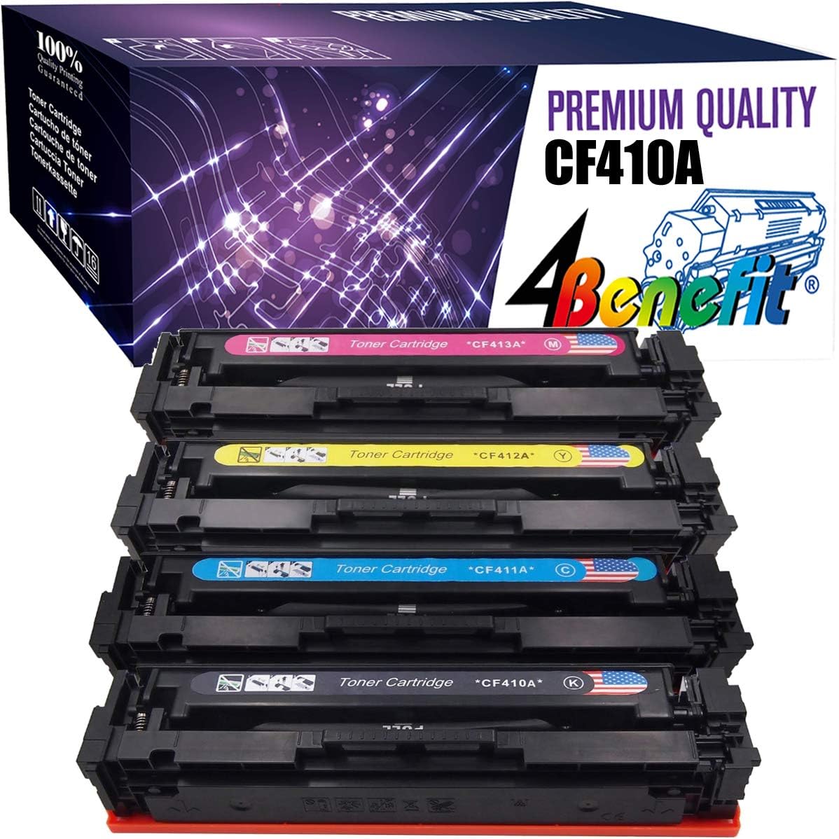 Amazon.com: (1-Pack,Black) Compatible 410A CF410A Toner Cartridge Used ...