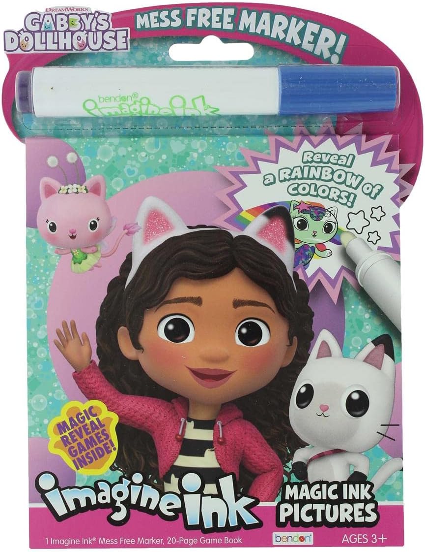 Bendon Magic Ink Pictures Bk Gabby's Dollhouse : Amazon.ca: Office Products