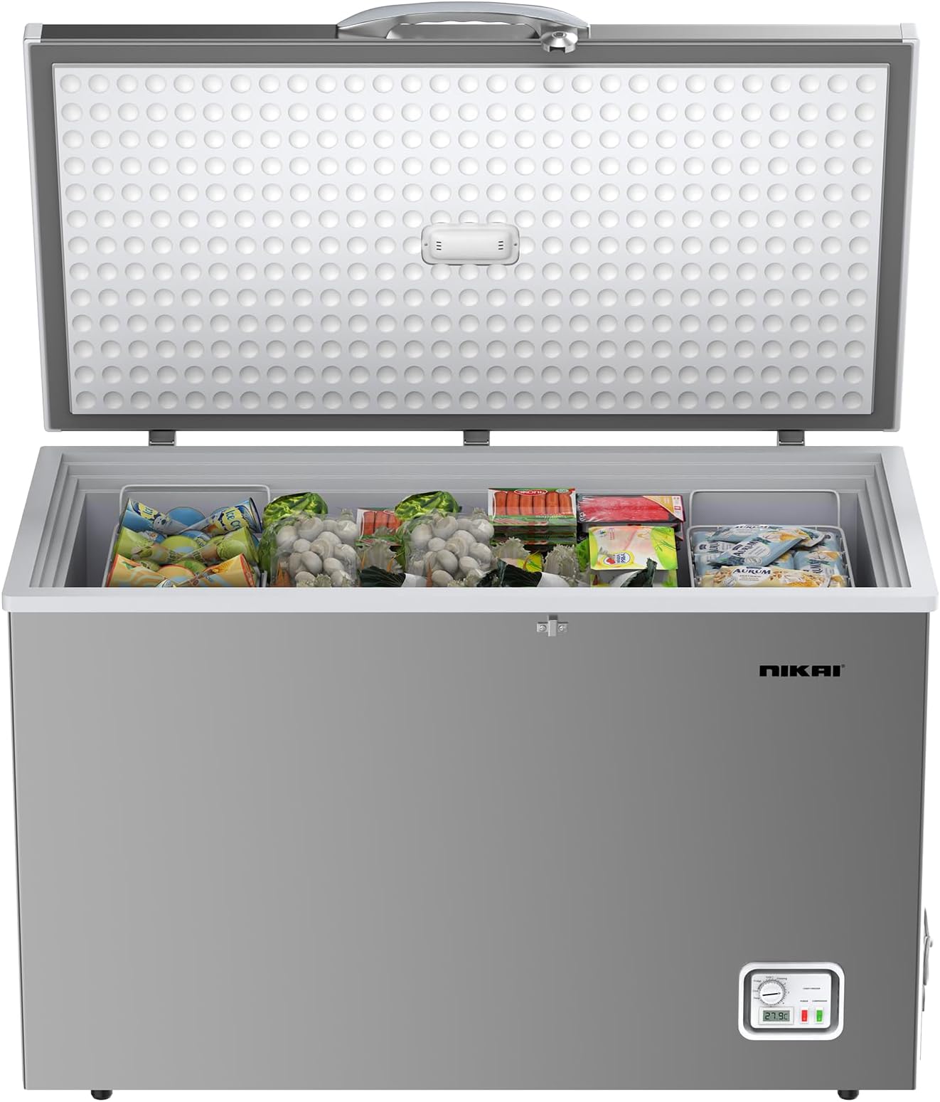 Nikai 540L Single Door Chest Freezer with Storage Basket, High Energy ...