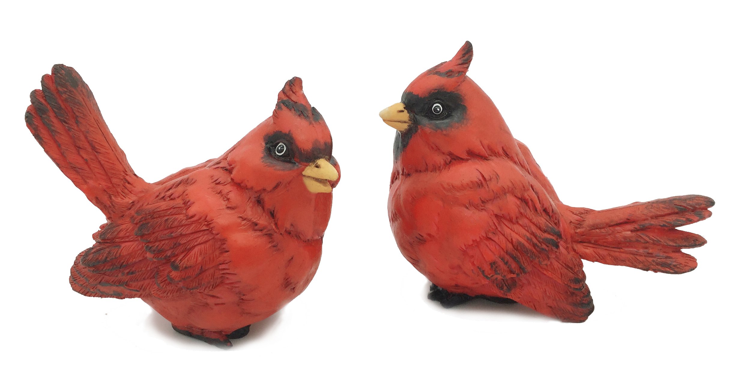 Amazon.com: FICITI G105394 Cardinal Figurine Birds Decoration - Set of ...