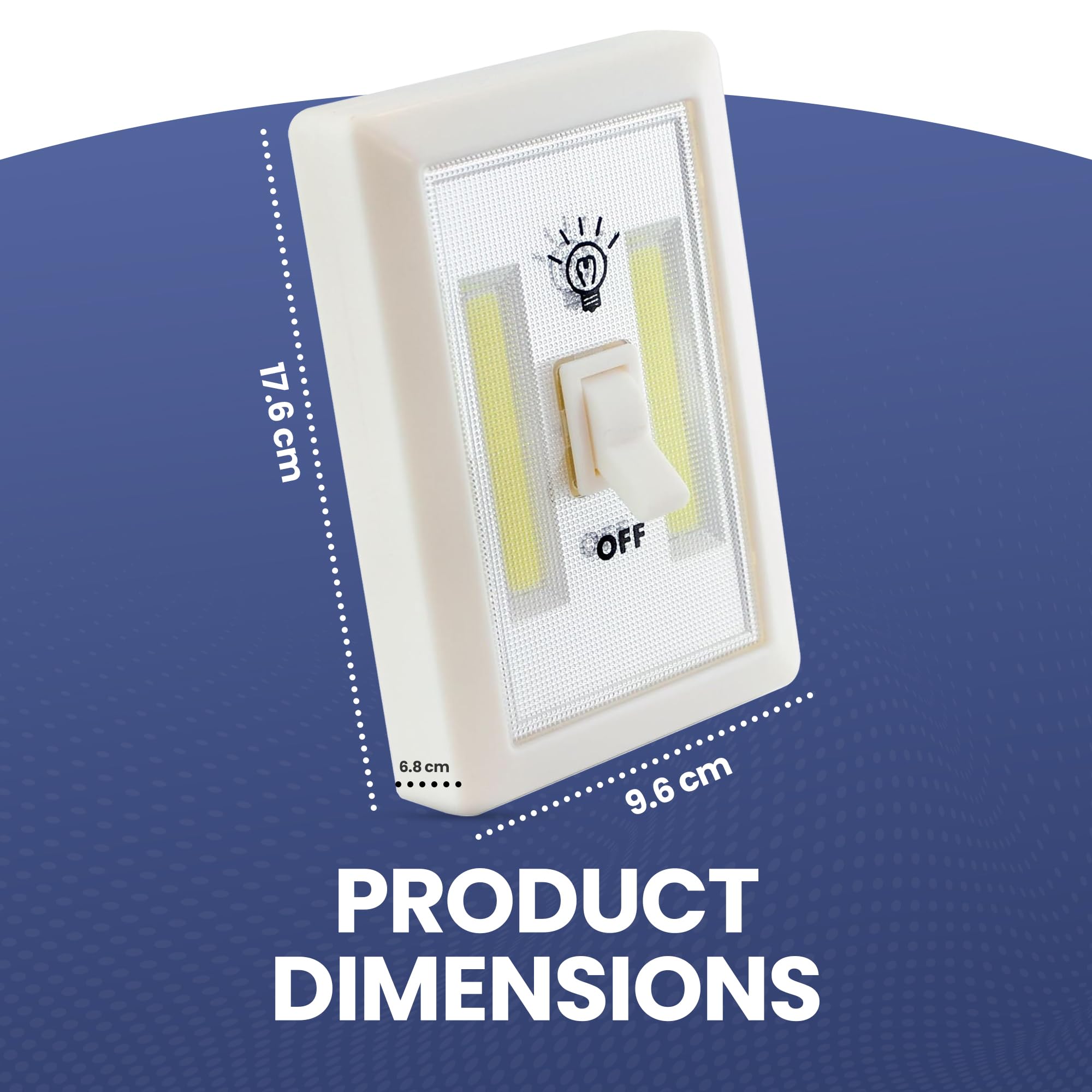 Ultra Bright Battery Powered COB Night Light | Manual Switch | Stick in ...