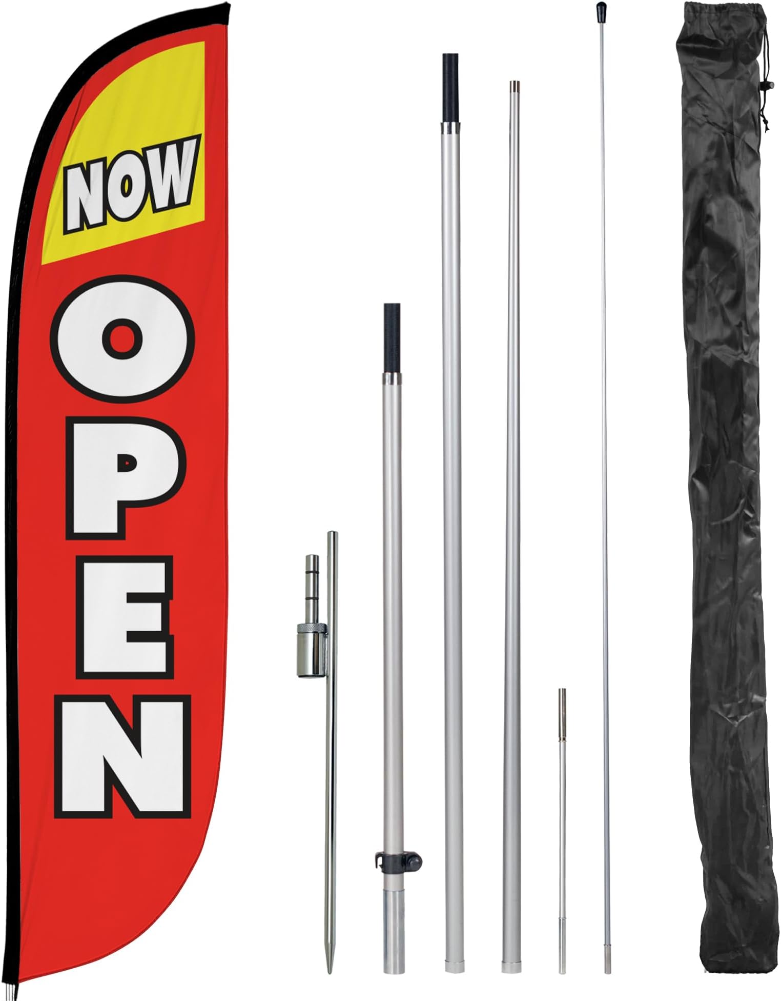 Amazon.com : Buryeah 2 Sets Now Open Flag Banner for Business ...