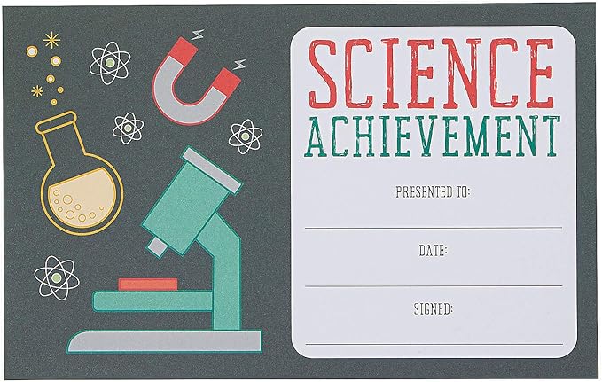 Amazon.com: Fun Express Science Achievement Award Certificate : Office ...