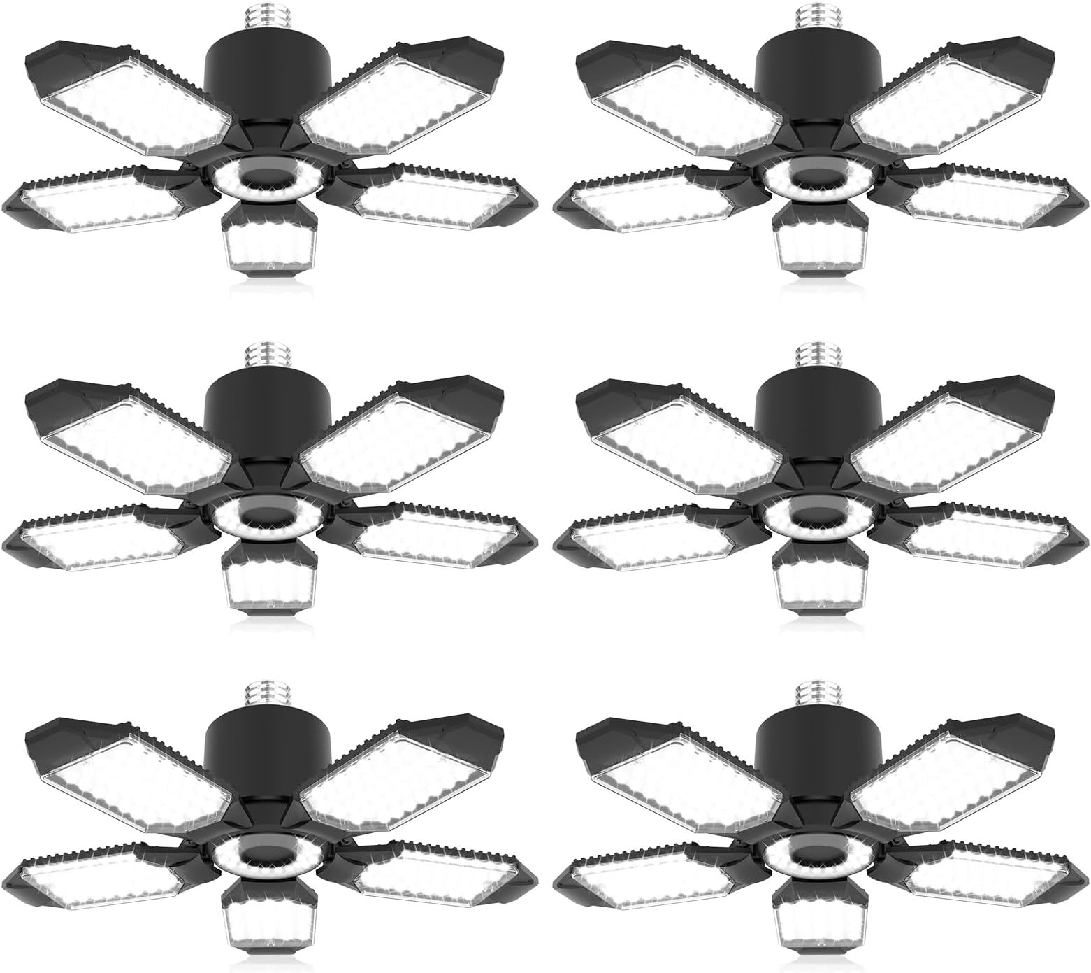 Lot de 2 lampes LED pour garage - 200 W - 20 000 lm - Ultra lumineuses ...