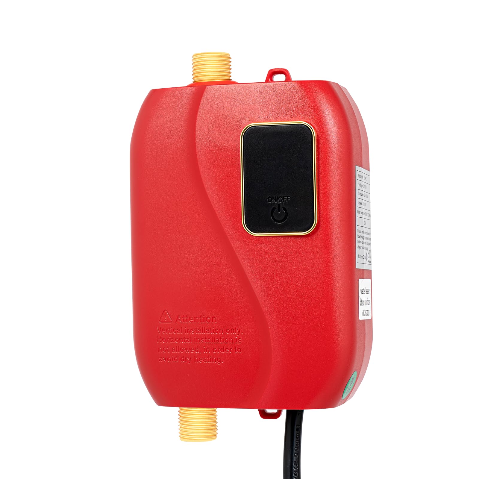 110V 3000W Mini Water Heater, Electric Tankless Water Heater with ...