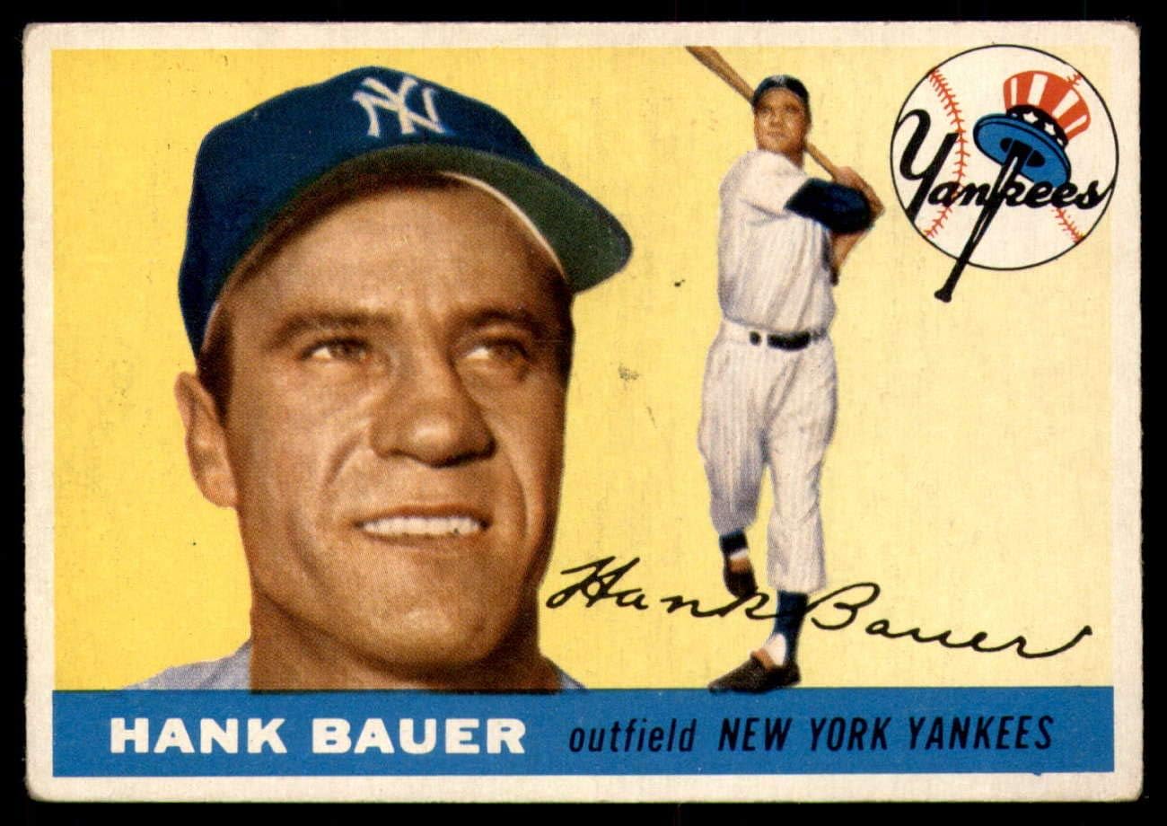 Amazon.com: 1955 Topps # 166 Hank Bauer New York Yankees (Baseball Card ...