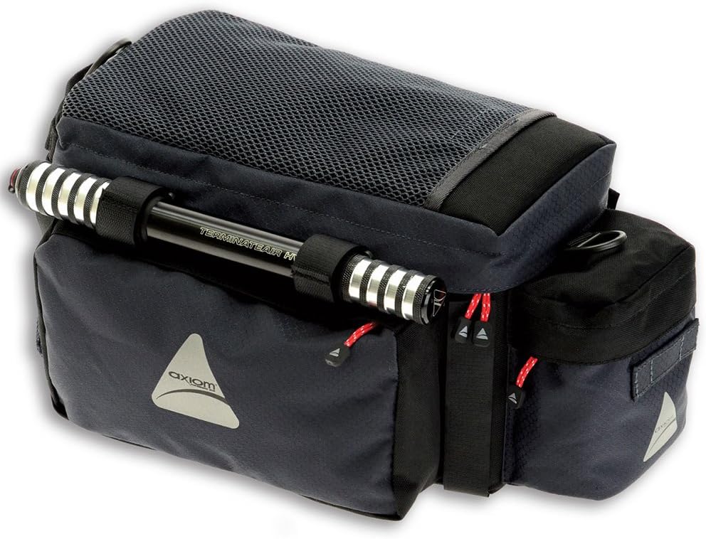 Amazon.com : Axiom Caboose 11 Single Rear Rack Bag, Grey/Black : Bike ...