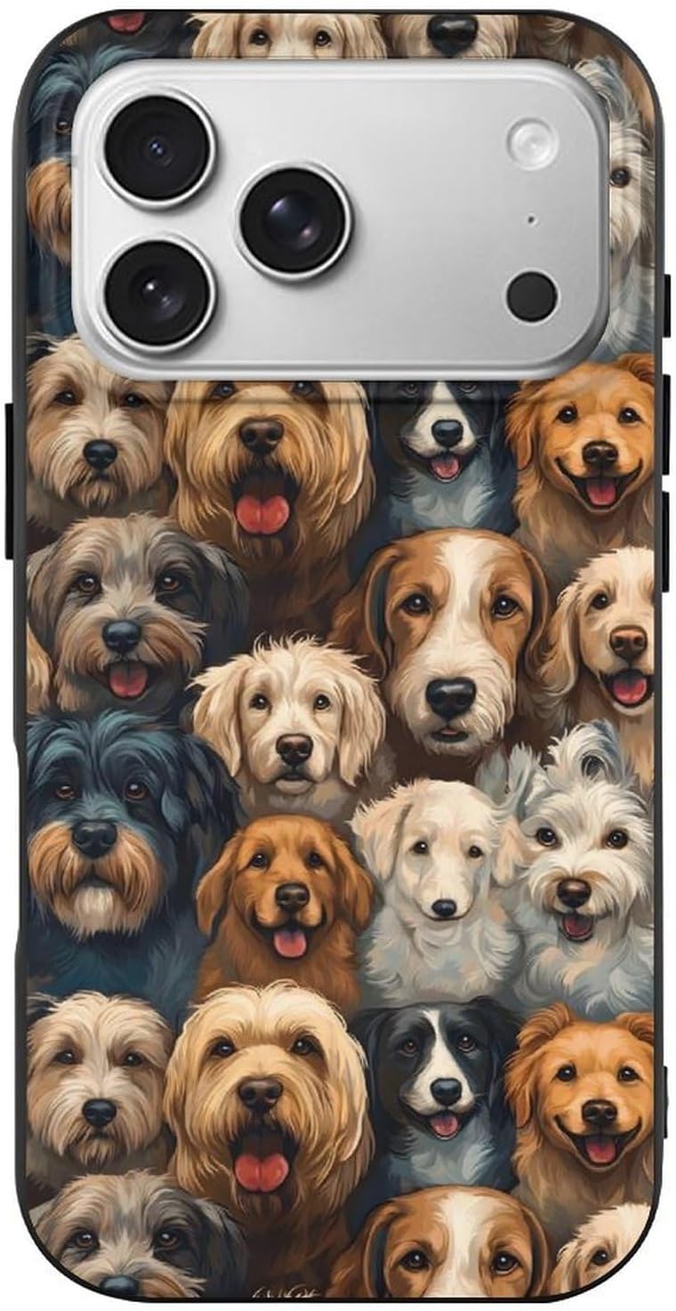 Amazon.com: GZVGZV Cute Dog Face Print Compatible with iPhone 17 Pro ...