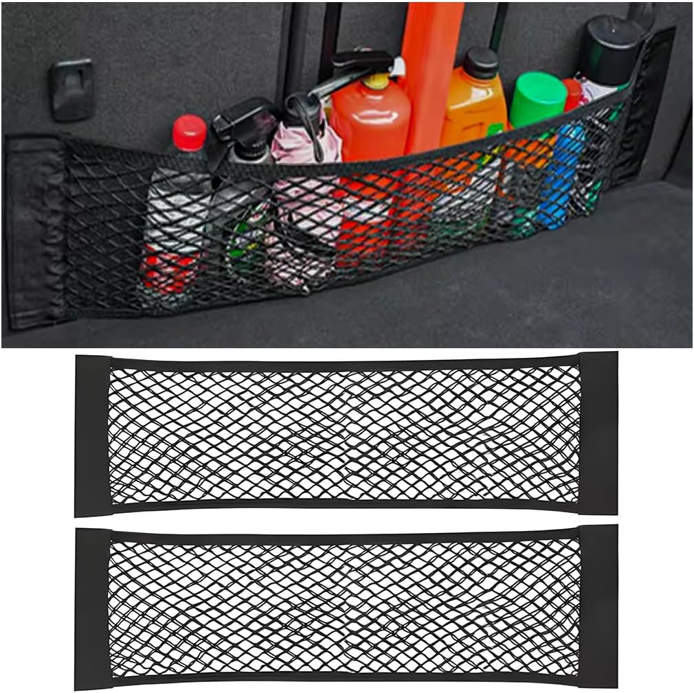 Amazon.com: Mandark 2PCS Mesh Cargo Net for Car Trunk Storage, Elastic ...
