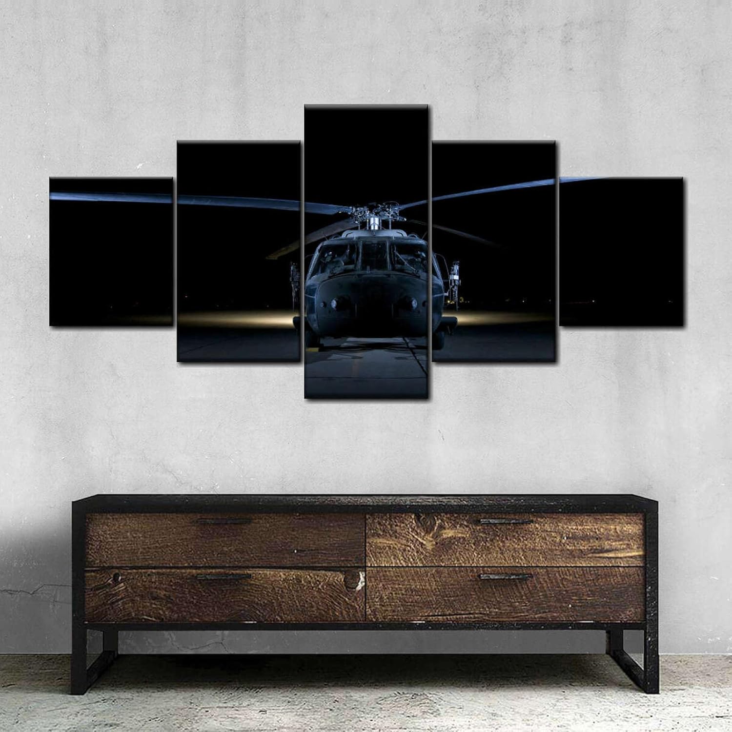 Amazon.com: RFSHOP 5 Panels Canvas Wall Art for Living Room Decor ...