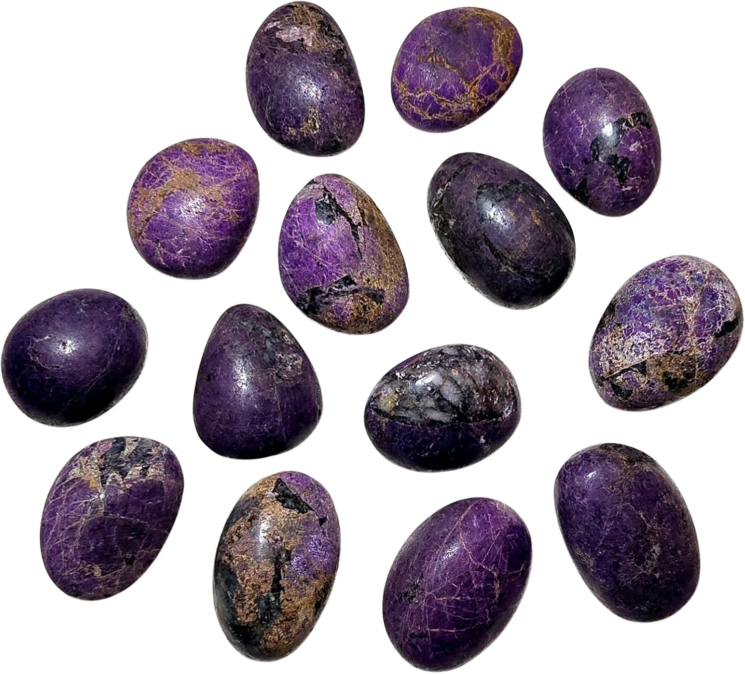 Amazon.com: Purple Purpurite Polished Stone, Rare Tumbled Form, 1pc 24 ...