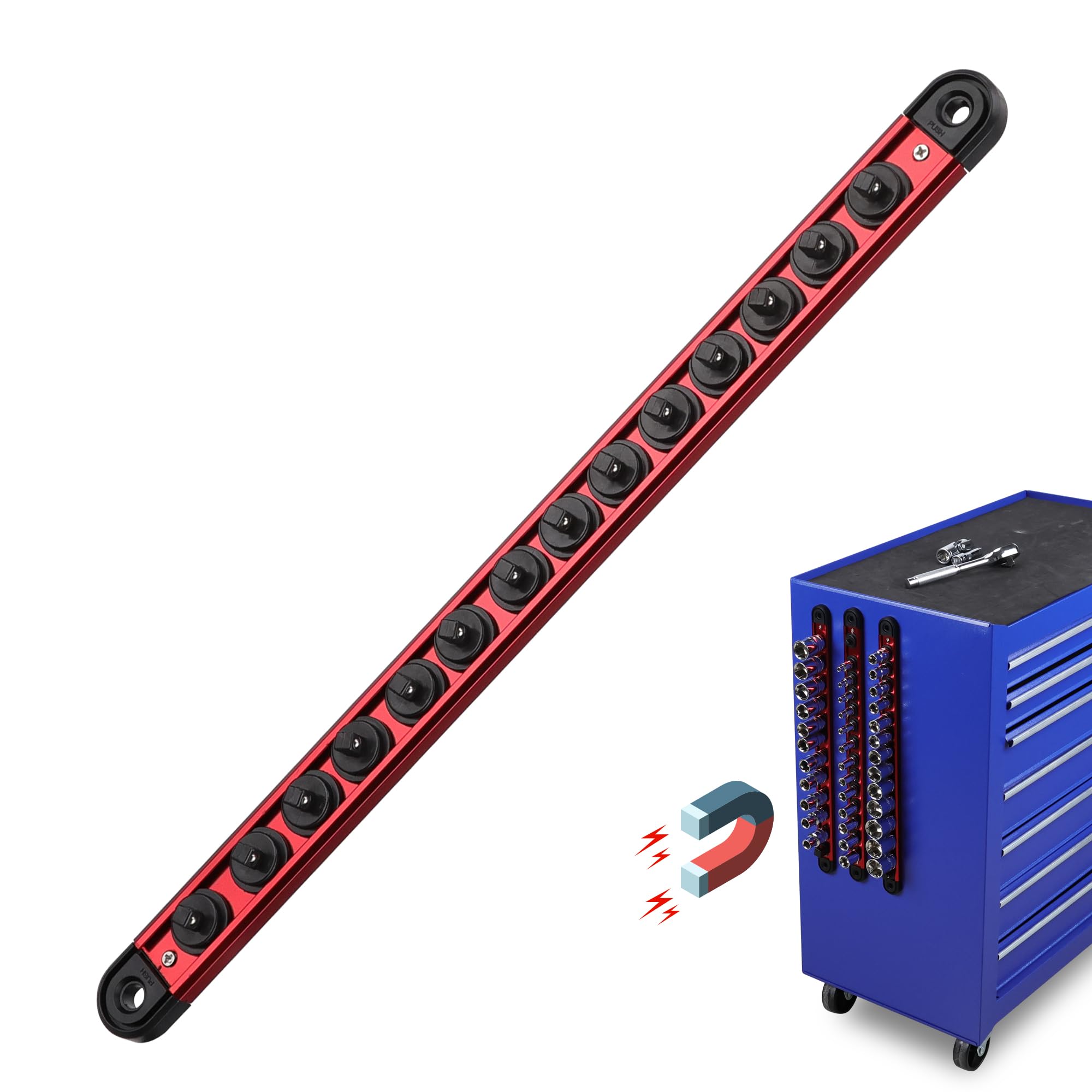 Snapklik.com : Magnetic Socket Holder Organizer Set: 1/4 Detachable ...