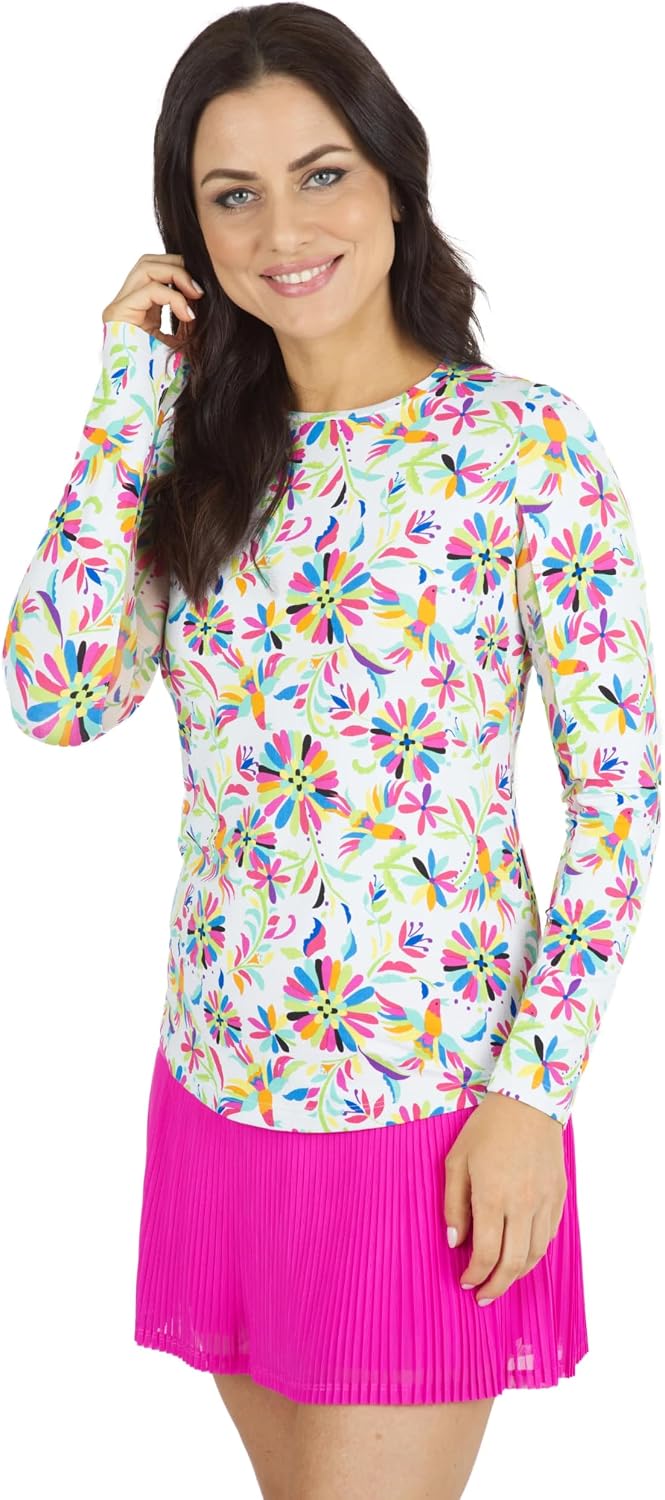 Amazon.com: IBKUL Athleisure Wear Sun Protective UPF 50+ Icefil Cooling ...