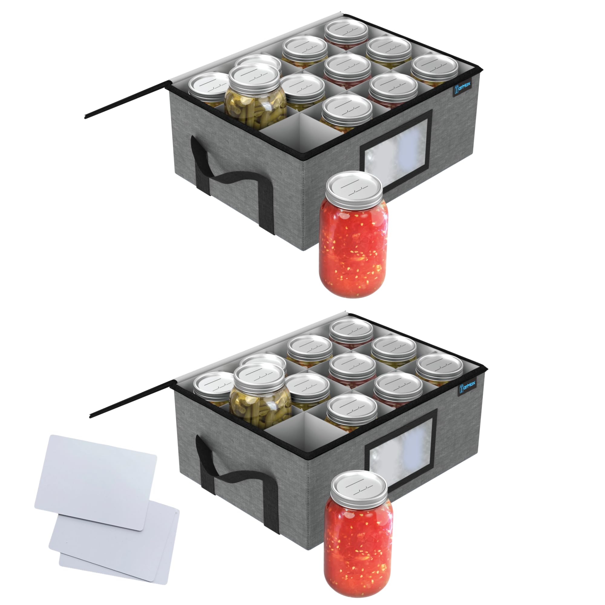 Amazon.com: JarMax 2Pk Quart Mason Jar Organizer-Sturdy Canning Jar ...