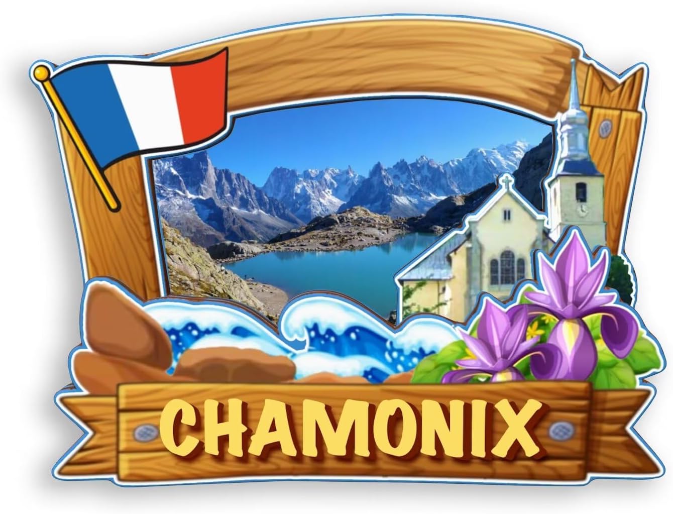 Amazon.com: Quwsne Refrigerator Magnet Chamonix France Fridge Magnet ...