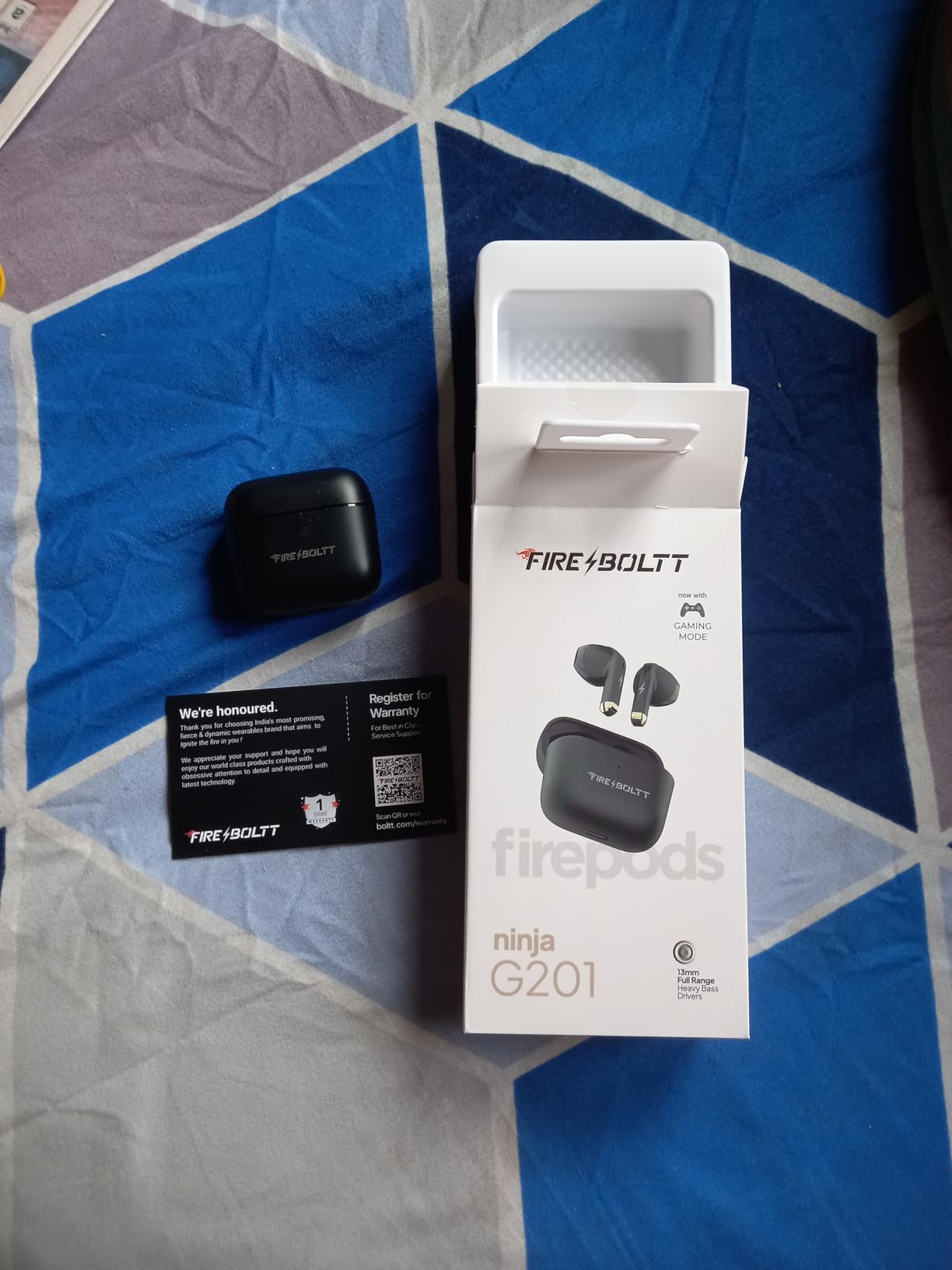 (Refurbished) Fire-Boltt Fire Pods Ninja G201 In Ear Earbuds TWS IWP HD ...