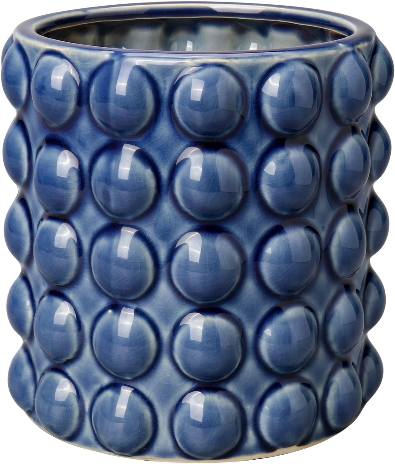 Oairse Ceramic Plant Pot 14cm/5.5inch Bubble Ceramic Planter with ...