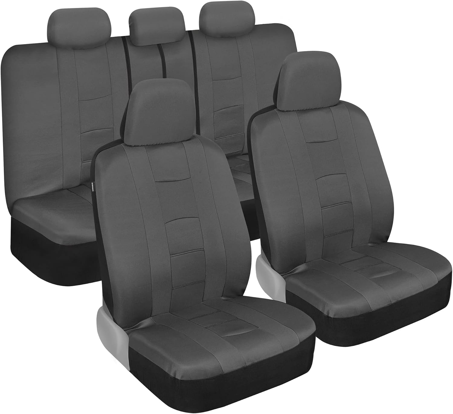 Amazon CarXS Forza Solid Gray Car Seat Covers Full Set Two Tone amazon-carxs-forza-solid-gray-car-seat-covers-full-set-two-tone