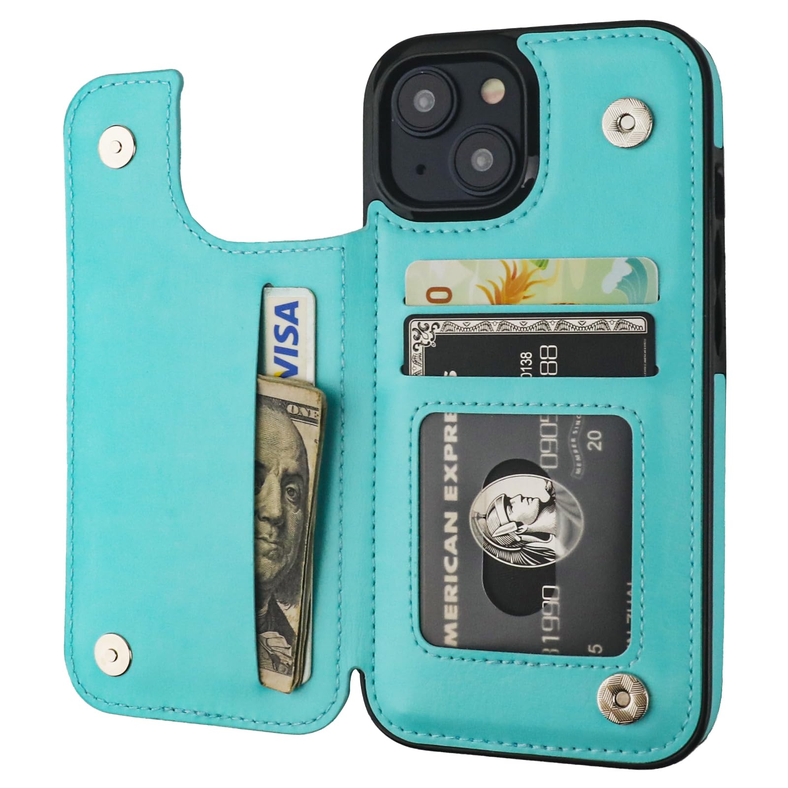 Amazon.com: Onetop Compatible with iPhone 15 Wallet Case with Card ...