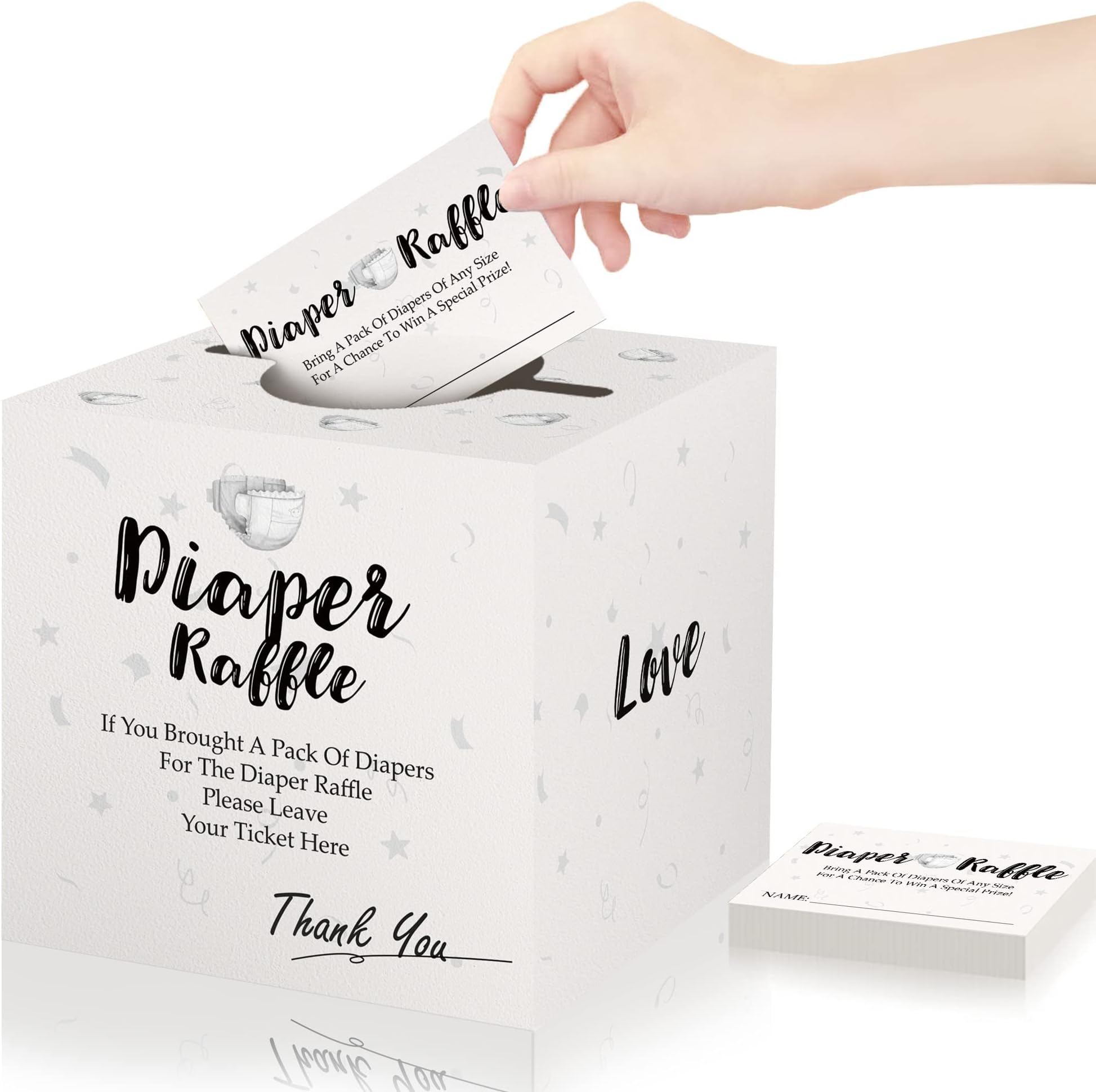 Amazon.com: Azbuk Ocean World Theme Diaper Raffle Game with Box for ...