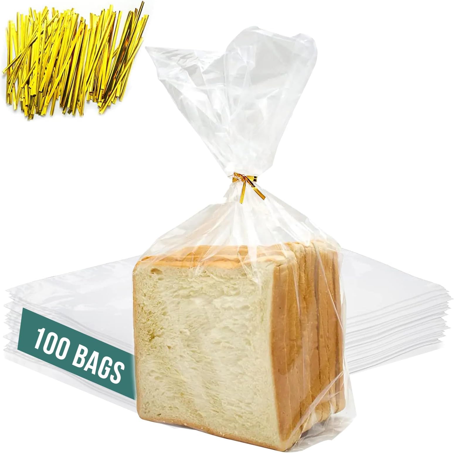 Amazon.com: Reusable Bread Bags for Homemade Bread (2PCS)- Clear Bag ...