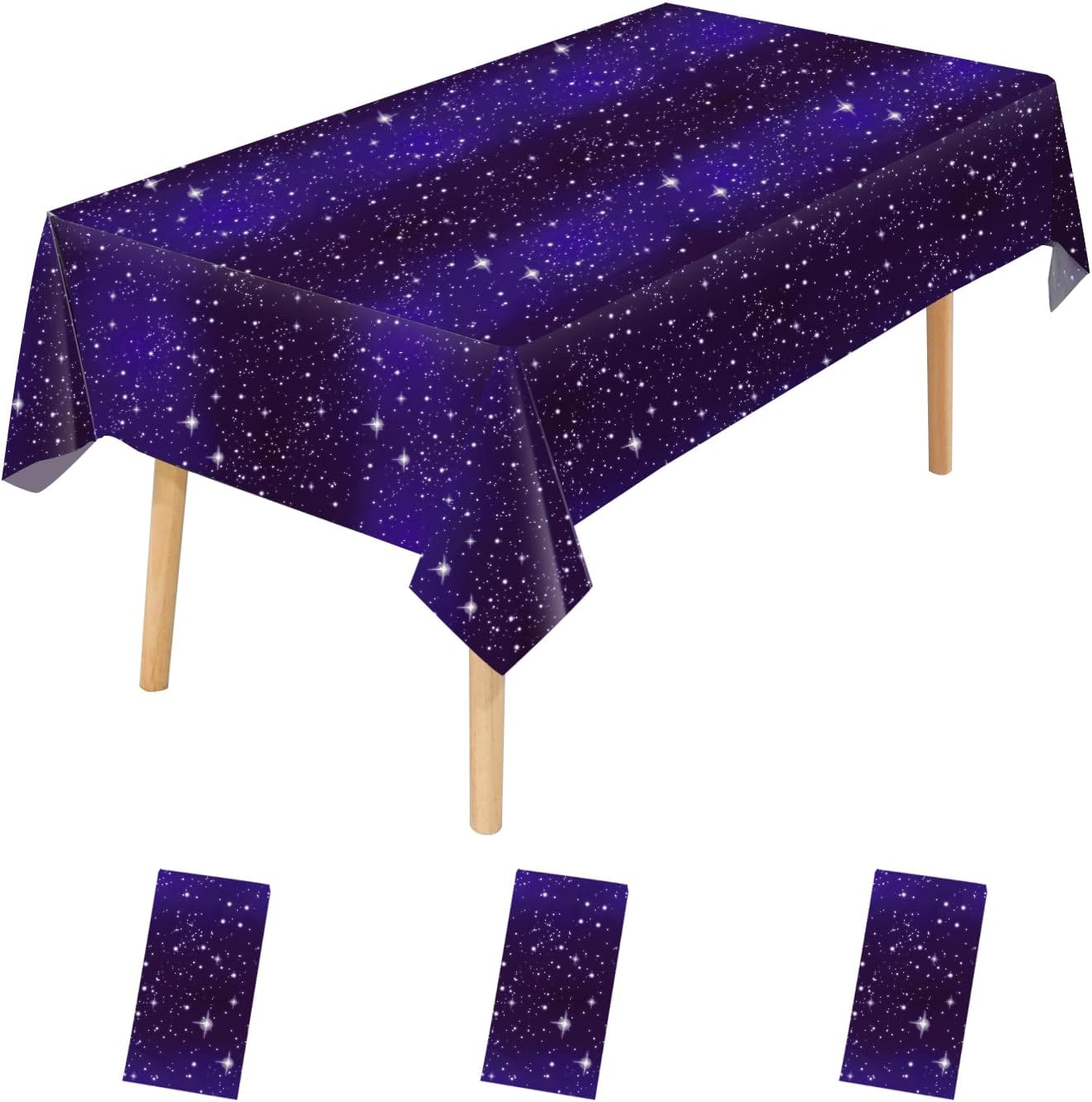Amazon.com: JHDZDHY 3 Pack Space Tablecloth Starry Night Tablecloth ...