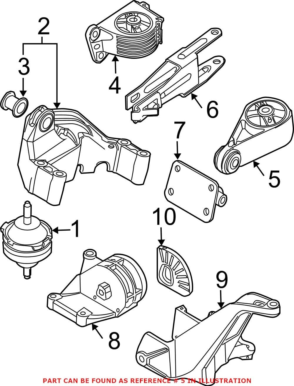 Amazon.com: Genuine OEM Rear or Driver Left Engine Motor Mount For Mini ...