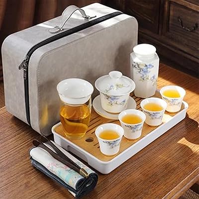 Amazon.com | ICHAG Porcelain Chinese Tea Set, Gongfu Tea Set, Ceramic ...