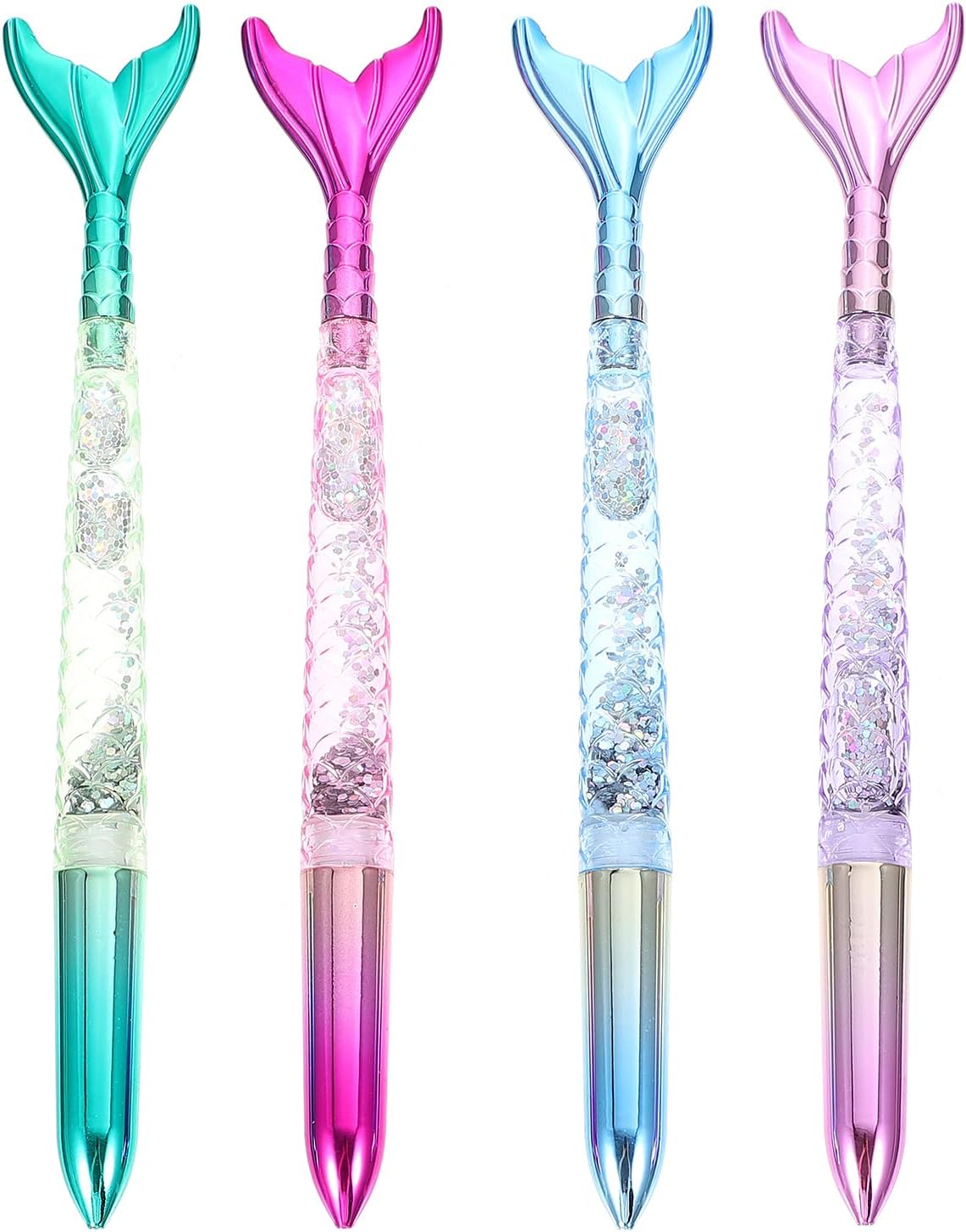 Amazon.com: 4pcs Mermaid Ballpoint Pen Pens for Glitter Gel Pen Mermaid ...